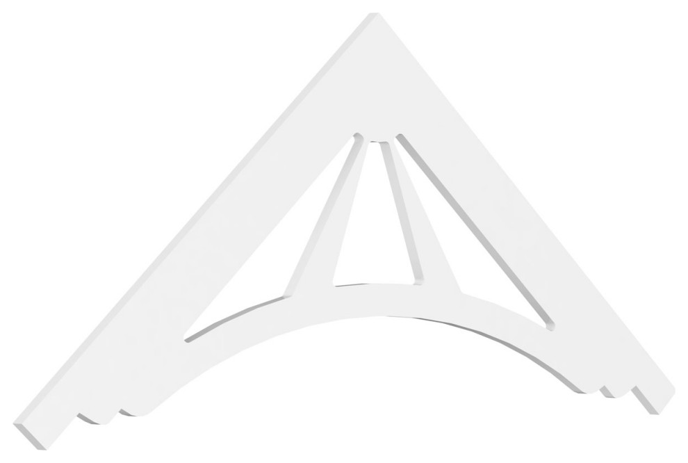 48"Wx8"Hx1"P, 4/12 Pitch Brontes Architectural Grade PVC Gable Pediment ...