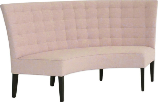 Curved Banquette Settee, Curved Dining Bench - Contemporary ...