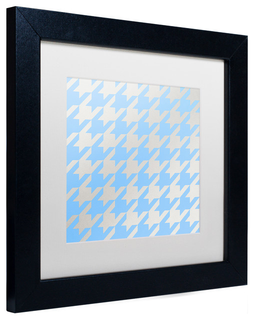 Color Bakery 'Xmas Houndstooth 3' Matted Framed Art, 11"x11 ...