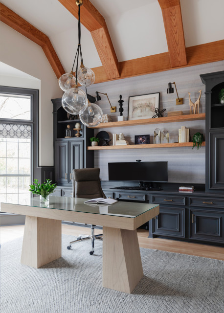 Modern Joy - Transitional - Home Office - Houston - by Cindy Aplanalp ...