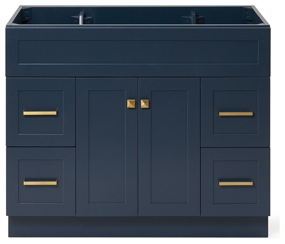 Ariel Hamlet 42" Sink Bath Vanity Base Midnight Blue - Transitional ...
