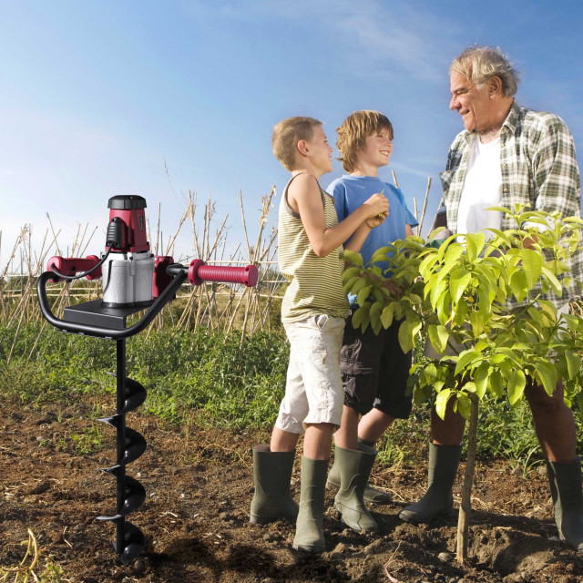 1500W Electric Post Hole Digger Earth Auger Drill Plant Soil Powerhead ...