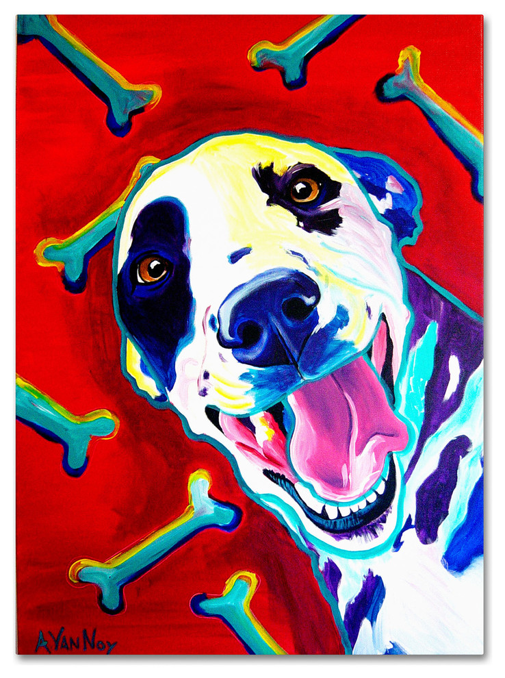 'Yum' Canvas Art by DawgArt, 14" x 19" - Contemporary - Prints And ...