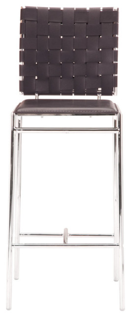 Criss Cross Counter Stool (Set of 2) Espresso - Modern - Bar Stools And ...