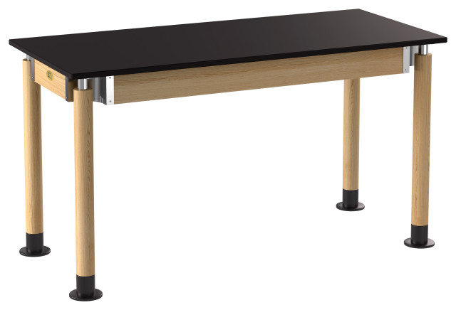 NPS Signature Science Lab Table, Oak, Phenolic Top - Contemporary ...