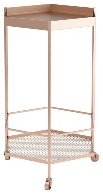 Hex Bar Cart Gold - Contemporary - Bar Carts - by UStradeENT LLC | Houzz