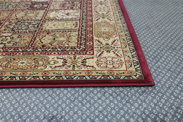 7'x10' Modern Burgundy Traditional Living Room Area Rug - Traditional ...