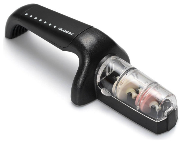 Global MinoSharp Plus Ceramic Water Knife Sharpener, Black ...