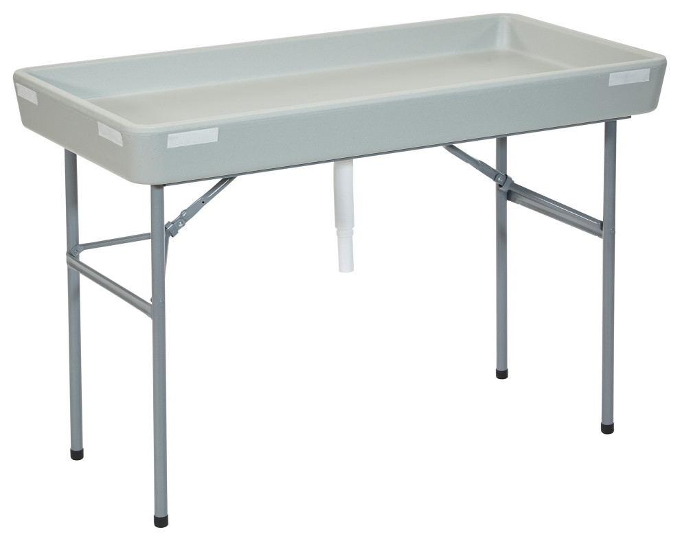 Folding Beverage Ice Cooler Table - Industrial - Coolers And Ice Chests ...