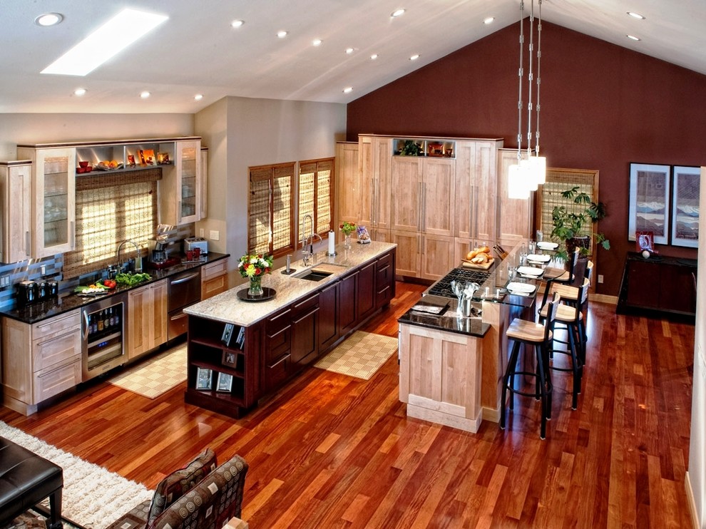 Overhead View - Contemporary - Kitchen - Denver - by Kitchen Masters, Inc.