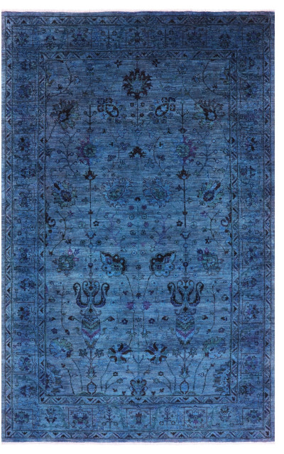 Hand Knotted Persian Tabriz Wool Rug 5' 4" X 8' 7" - Q18443, 5' 4" X 8 ...