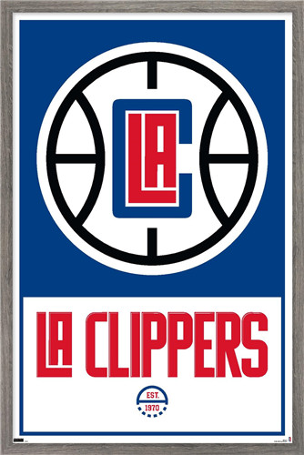 NBA LA Clippers - Logo 21, 22.375" x 34" - Contemporary - Prints And ...