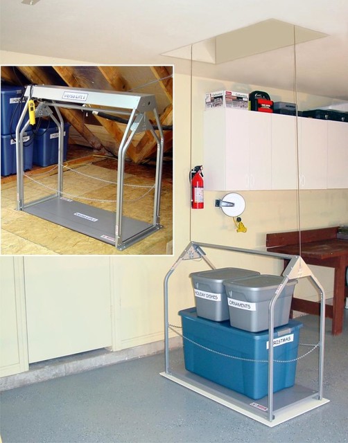 Versa Lift Attic Storage Lift - Model 24HXX - Contemporary - Garage And ...