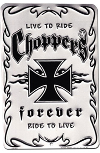 Choppers Parking Sign - Contemporary - Novelty Signs - by FlagLine | Houzz