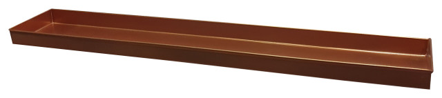Benzara BM195220 Metal Window sill Plant Tray With Trim Edges, Large ...