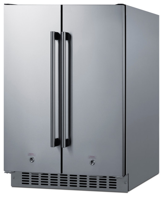 Summit FFRF24SSC 24"W 3.78 Cu. Ft. Compact Refrigerator - Modern ...