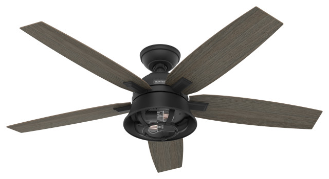 Hunter Hampshire Ceiling Fan, LED Light Kit, Handheld Remote ...