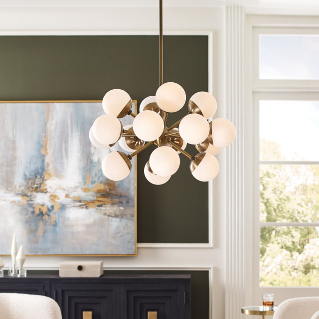 Uttermost Droplet 16 Light Sputnik Chandelier - Midcentury ...