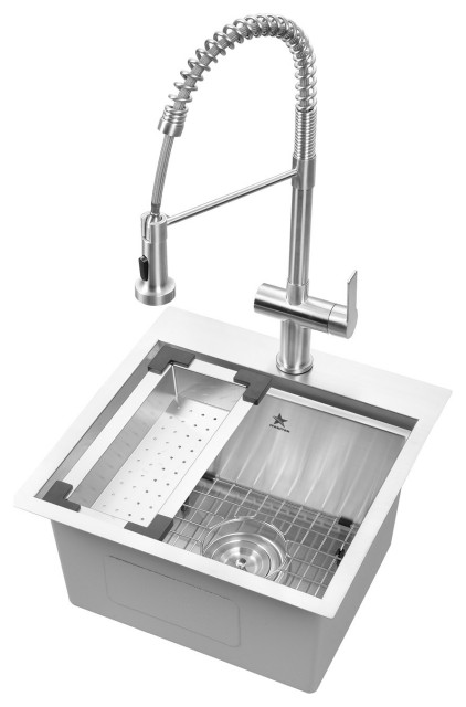 Starstar Stainless Steel Colander For Workstation Kitchen Sink, 13.5 ...