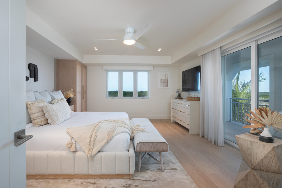 Contemporary Coastal Florida Keys Home - Beach Style - Bedroom - Miami ...