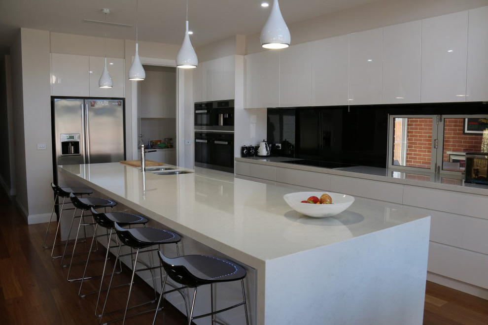 Smartstone Carrara - Contemporary - Kitchen - Melbourne - by Milestone ...