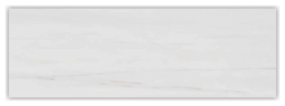 Bianco Dolomiti Honed 3x9 Marble Tile, 3x9 - Traditional - Wall And ...