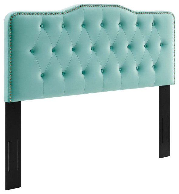 Sophia Tufted Performance Velvet Full/Queen Headboard - Contemporary ...