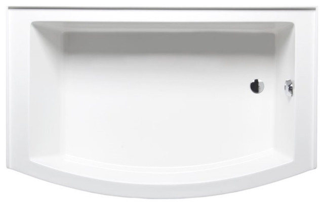 Malibu Home Tulum Rh Whirlpool Massaging Air Jet Bathtub 60x 32x 18