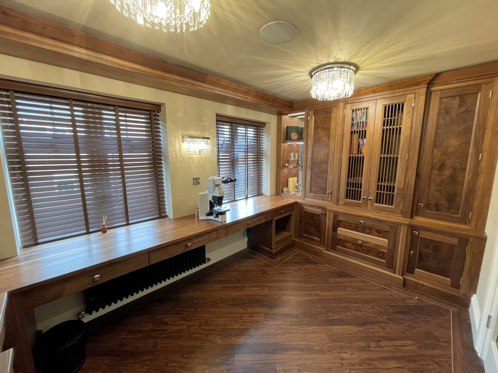 Rich And Luxurious Bespoke Study And Home Office In American Black ...