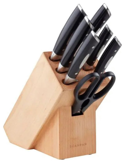 ScanPan Classic 8-Piece Knife Block Set - Transitional - Knife Sets ...