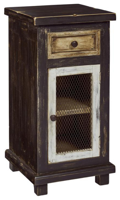 Small Chairside Cabinet Brazilian Pine - Farmhouse - Side Tables And ...