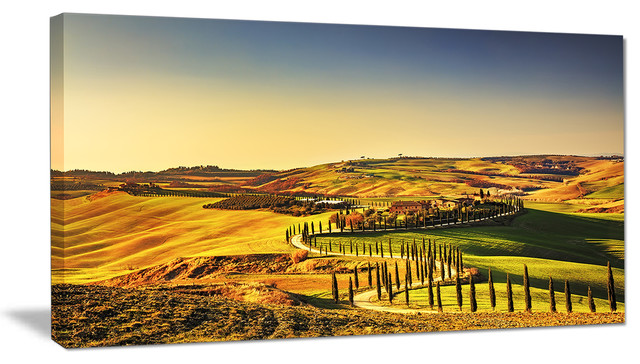 "Crete Senesi Rural Landscape Tuscany" Landscape Wall Art, 32"x16 ...