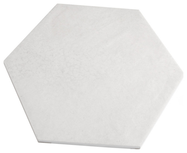 Heritage Hex Snow Porcelain Floor and Wall Tile Sample - Contemporary ...
