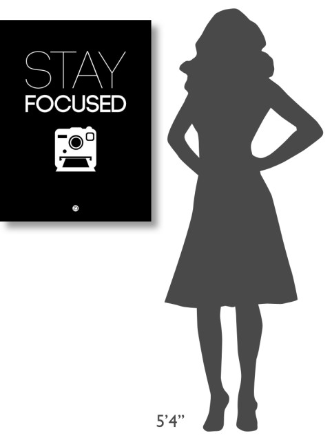 "Stay Focused Poster 1" Fine Art Print, 24" x 32" - Modern - Prints And ...