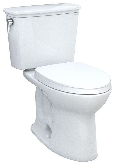 Drake Transitional Two-Piece Toilet, 1.28 GPF, Elongated Bowl ...