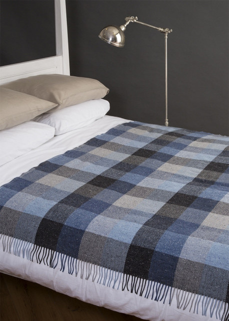 Denim Donegal Throw - Contemporary - Throws - by Room With a Soul | Houzz
