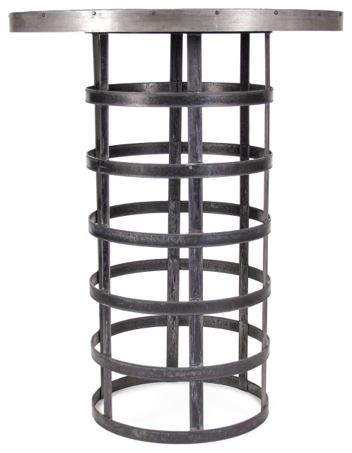 Recycled Metal Bar Table - Industrial - Indoor Pub And Bistro Tables ...