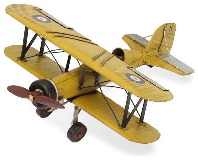 Fly Away Mini Plane, 12x12x6 - Contemporary - Decorative Objects And ...