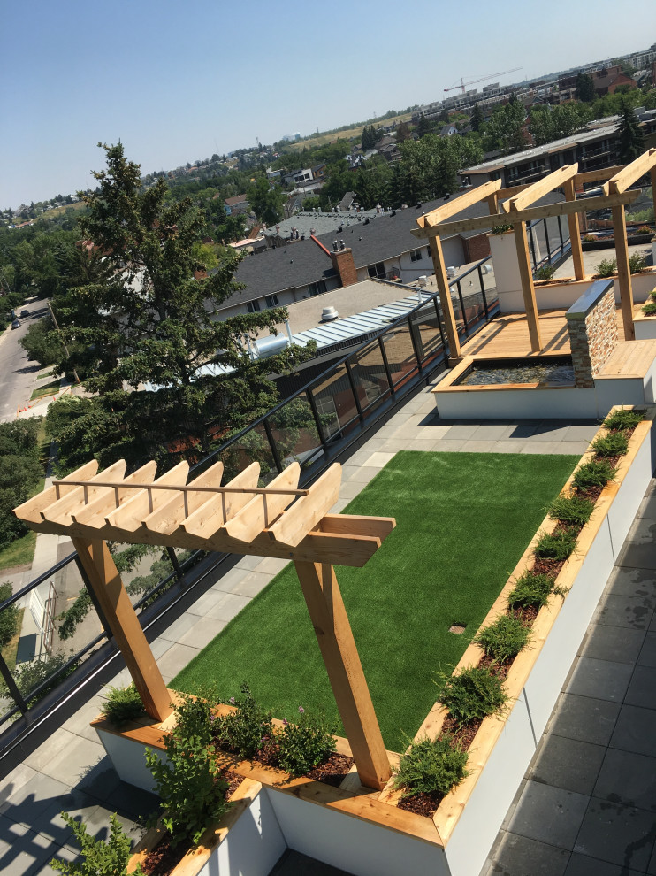 4th Ave Rooftop Patio - Contemporary - Calgary - by Twisted Rock ...
