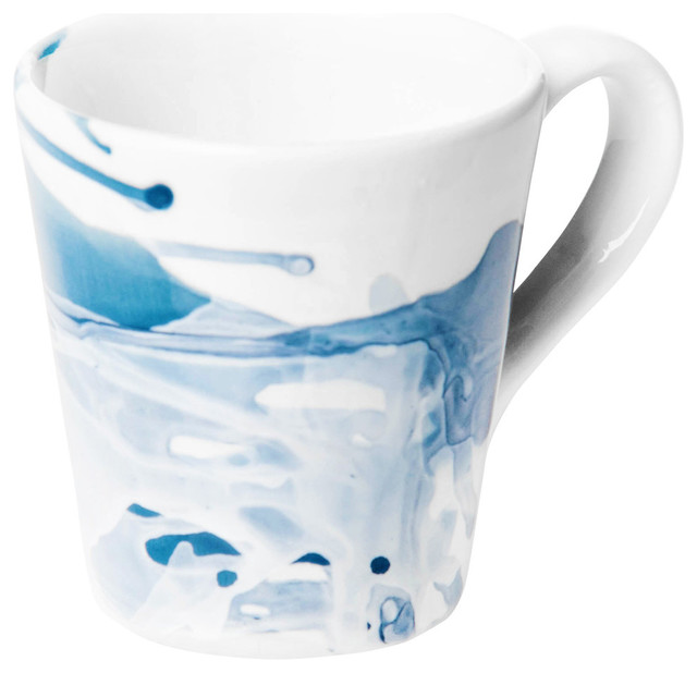 Splash Mugs, Set of 4, 3.5" Diameter - Contemporary - Mugs - by ...