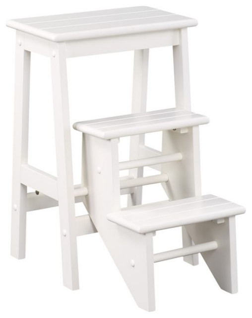 Niko Folding 3-Tier Step Stool, 24 Inch - Transitional - Ladders And ...
