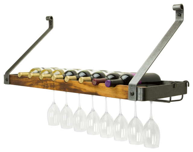 Signature 36" Single Wine Rack With Tigerwood - Industrial - Wine Racks ...