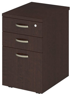 Contemporary File Cabinet, Lockable Design With 3 Storage Drawers ...