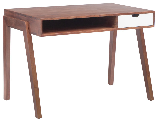 Linea Desk Walnut - Contemporary - Desks And Hutches - by Sideboards ...