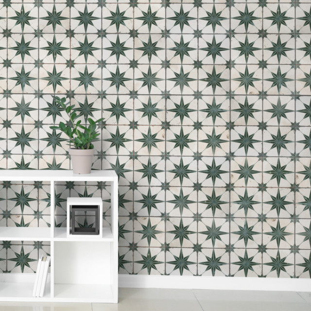 Kings Star Luxe Sage Ceramic Floor and Wall Tile Sample - Farmhouse ...