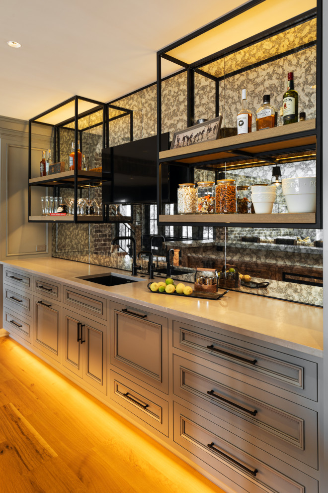 Shingle Style Lodge - Traditional - Home Bar - Minneapolis - by James ...
