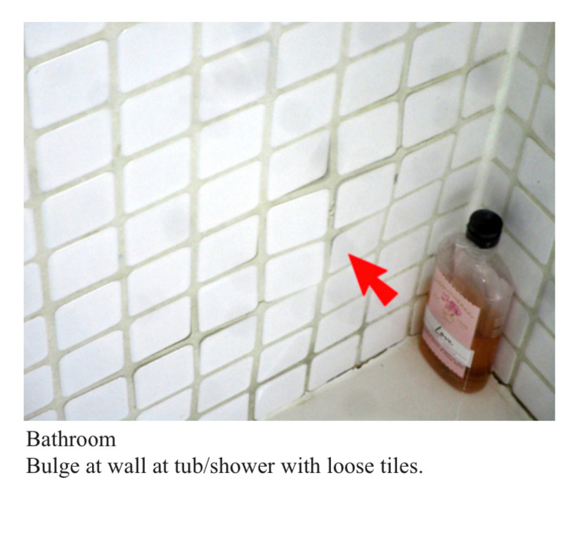 Bulging Shower Tiles