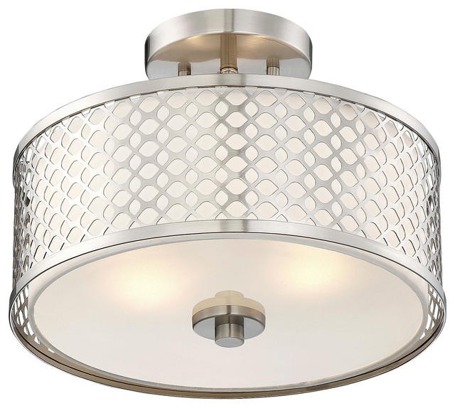 Beautiful Things Lighting Moderno 2 Light Semi Flush 42053 ...