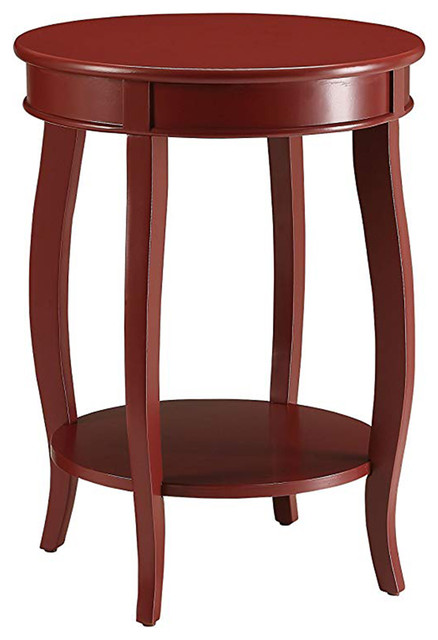 Trendy Side Table, Red - Contemporary - Side Tables And End Tables - by ...
