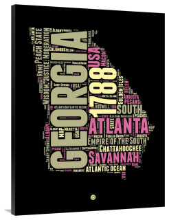 "Georgia Word Cloud 1" Fine Art Print - Modern - Prints And Posters ...